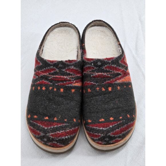 Merrell | Shoes | Merrell Womens Juno Aztec Blanket Wool Clog Slippers ...